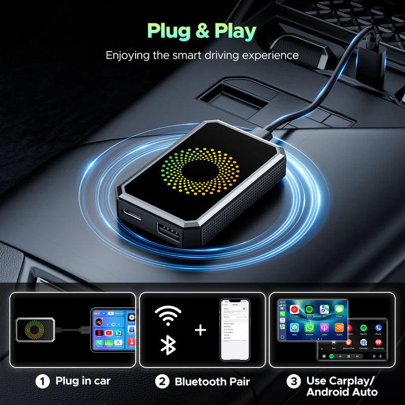 3-in-1 Magic Video Carplay Box for Streaming Netflix/YouTube/TikTok ...